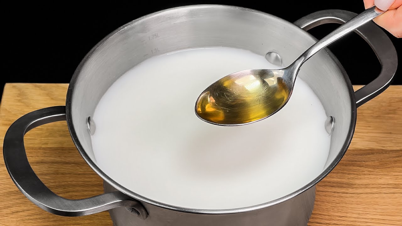 Geheimrezept! Fügen Sie einfach Essig zur Milch hinzu! Das perfekte ...