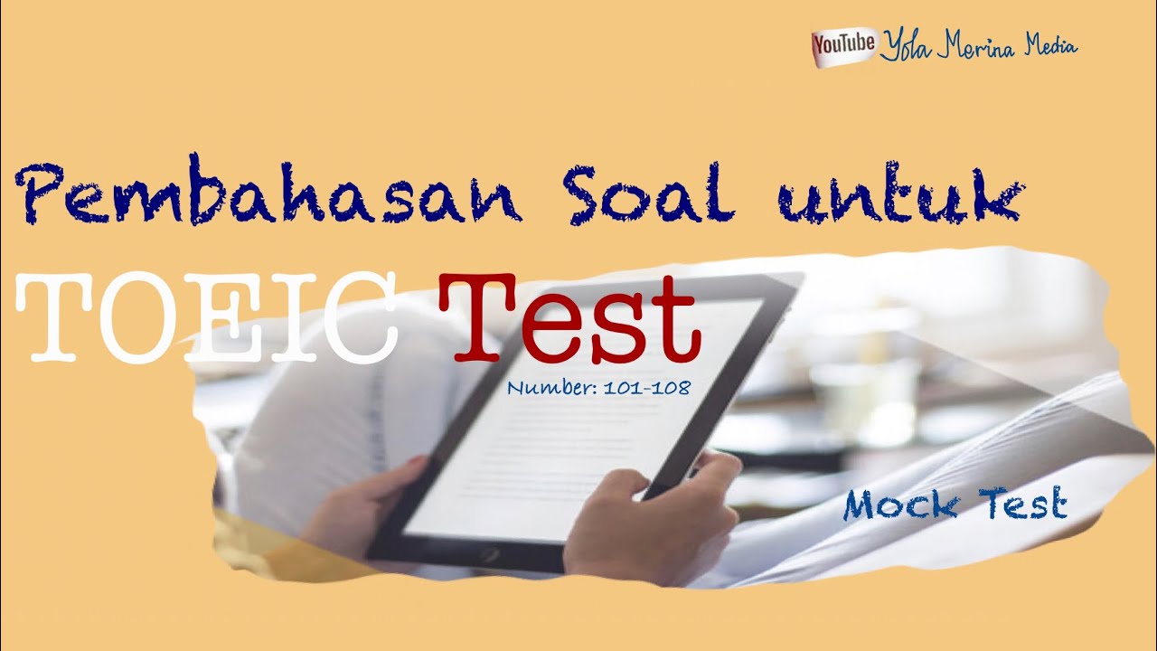 TOEIC || TOEIC Practice Test || Mock test for TOEIC #part1 - YouTube