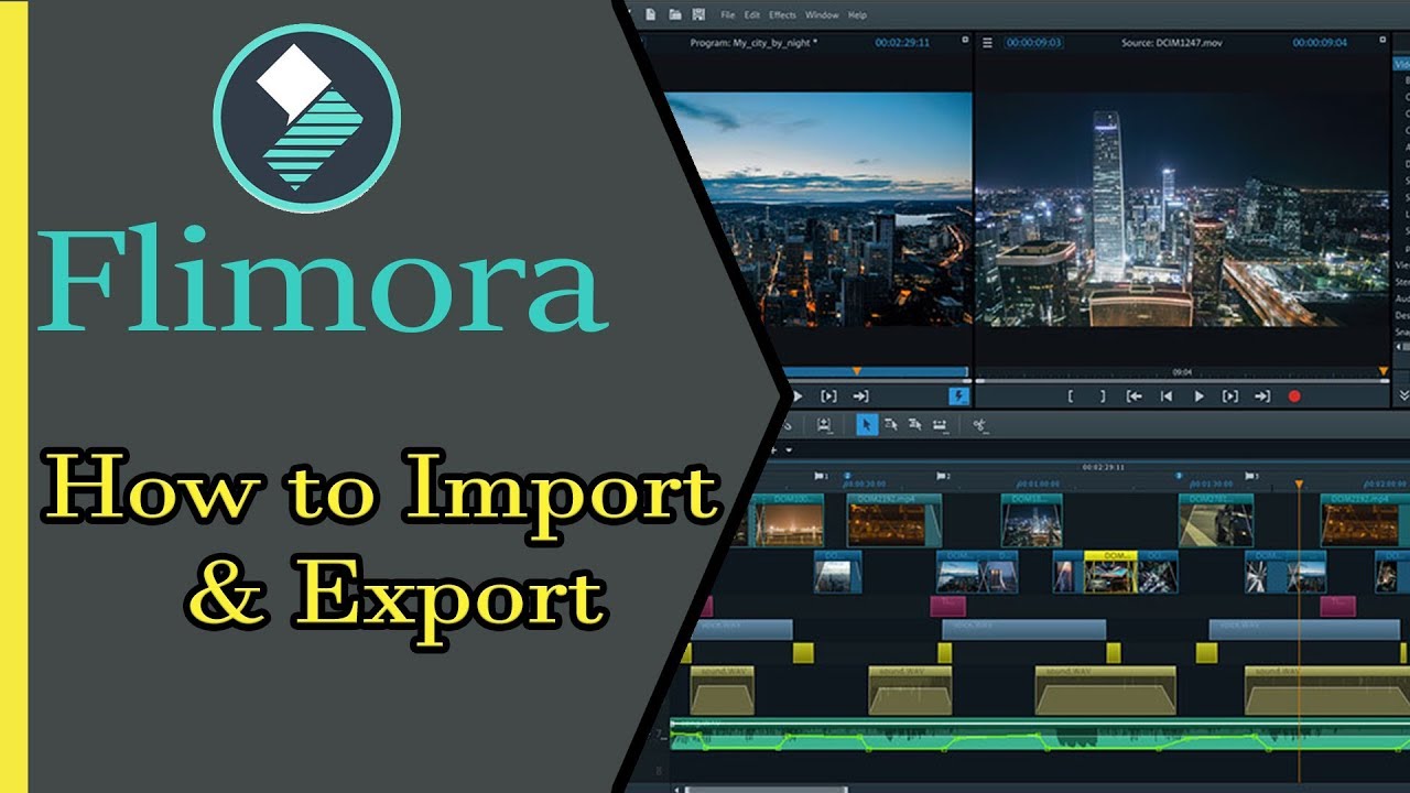 How to Import and Export Videos in Filmora | Filmora 9 Editings | YT ...