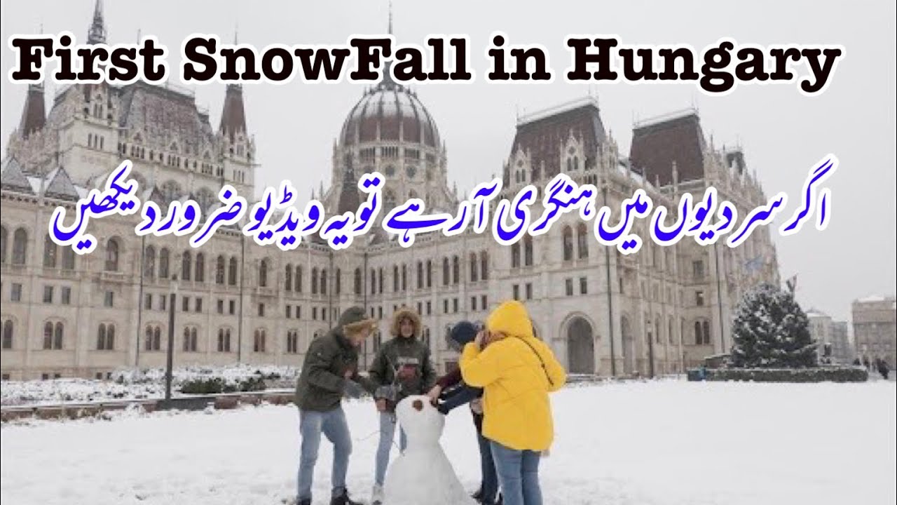 First snowfall in Hungary 2024. - YouTube