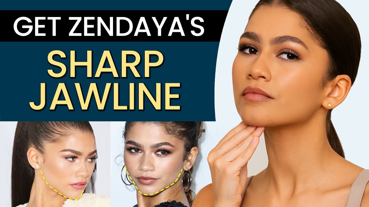 Zendaya Jawline Hack 💫 Sculpt Your V-Shape Face in 5 Min! - YouTube
