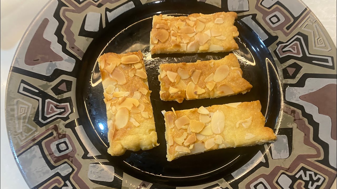 Almond flakes cookies eggless- short pastry- almond short pastry ...
