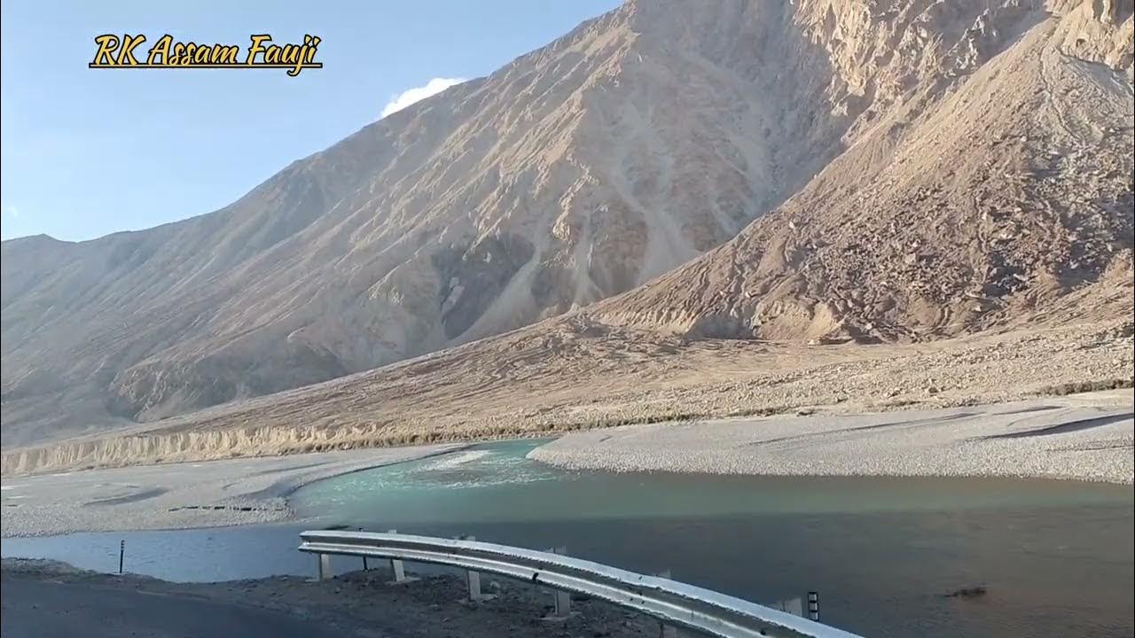 Indian army new vlog..leh Ladakh journey ♥️side में देख सकते हो blow colour ki nubra river .. 🥰 ...