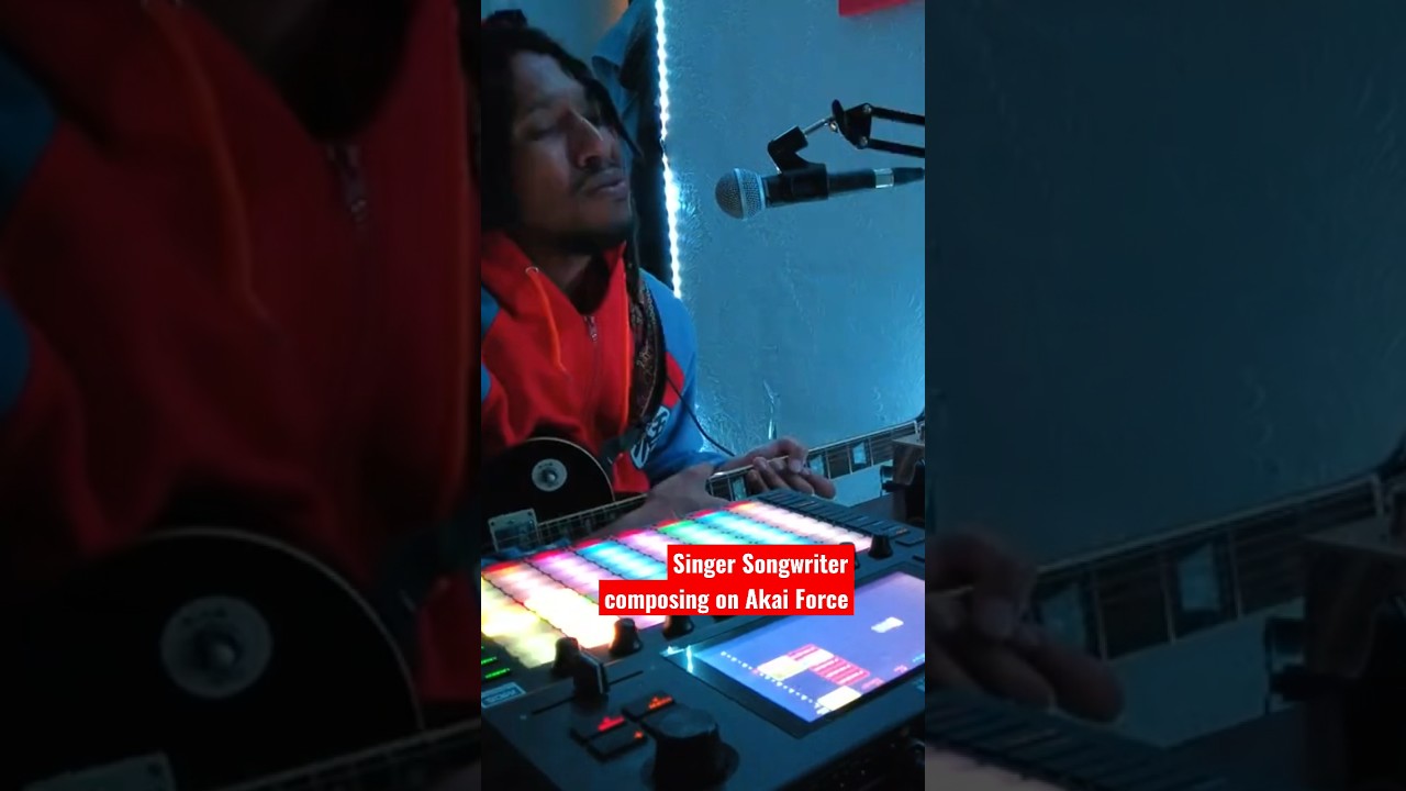 Singer Songwriter composes song on Akai Force #singer #songwriter # ...