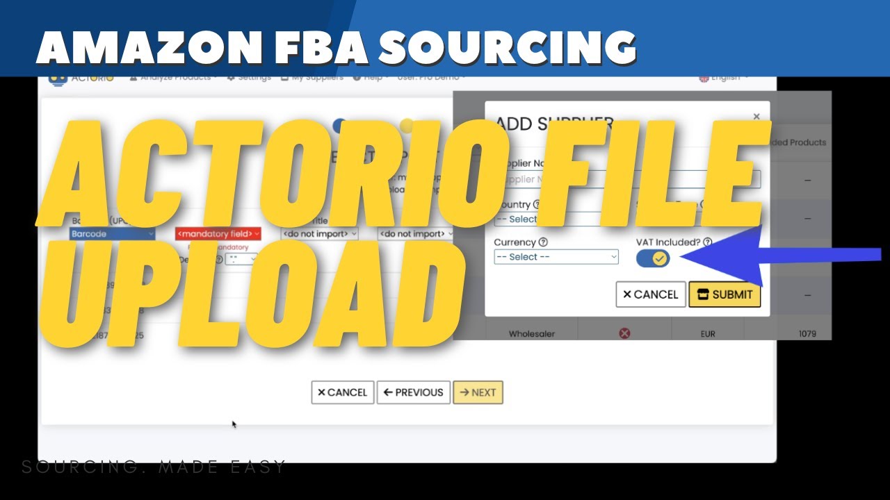 How to Upload a Supplier Catalog to Actorio: Step-by-Step Guide - YouTube