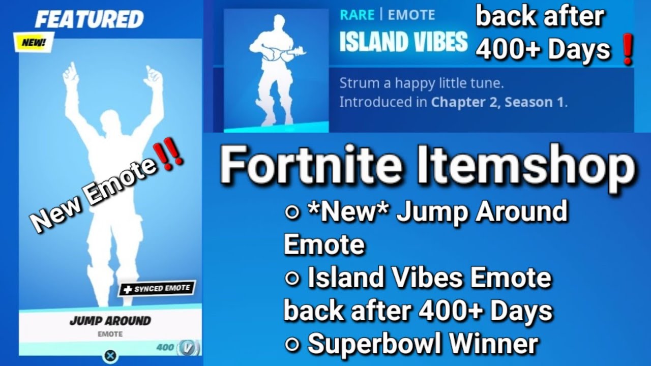 Fortnite Itemshop - new Jump around Emote - YouTube