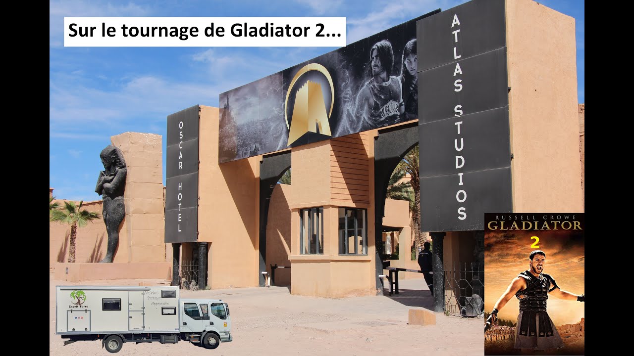 Sur le tournage de Gladiator 2 #maroc #famillenomade #voyage - YouTube