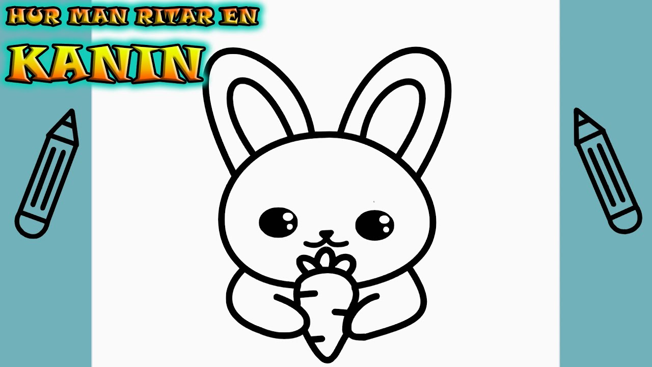 Hur man ritar EN KANIN | Rita Det Själv | Lär dig att rita enkelt - YouTube