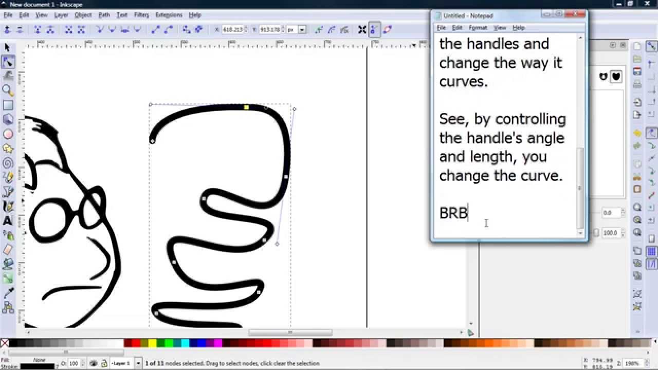 Using Bezier Tool Inkscape 1 YouTube Using Bezier Tool Inkscape 1 YouTube