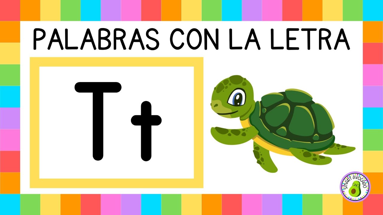 Palabras con la T, La Letra T del Alfabeto en Español - YouTube