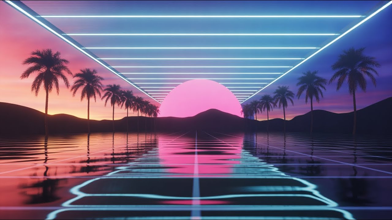 Cruising through Retro Miami | 80s Synthwave Background Music - YouTube