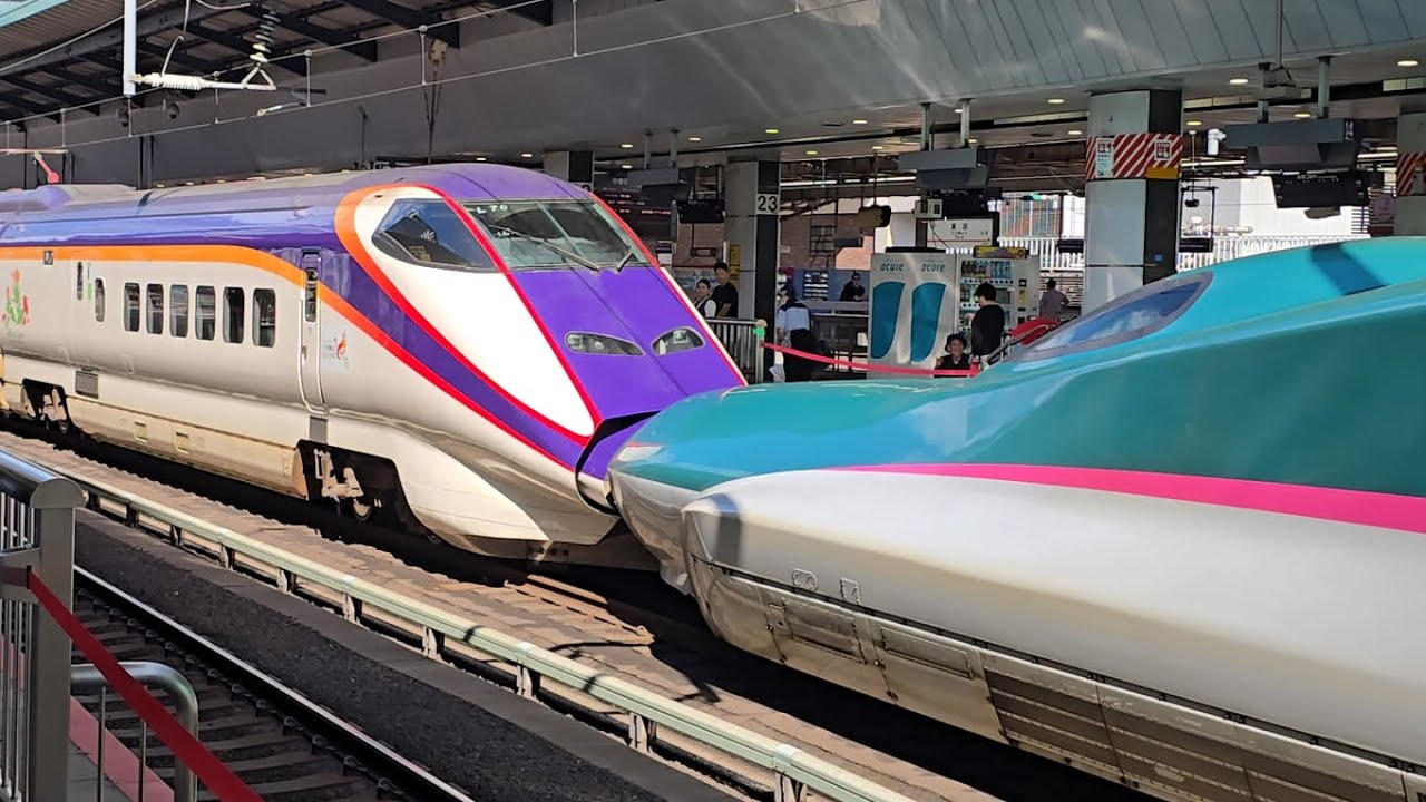 【東北新幹線】6136B やまびこ・つばさ136号 E5系U19編成 E3系2000番台L70編成 東京駅 到着シーン - YouTube