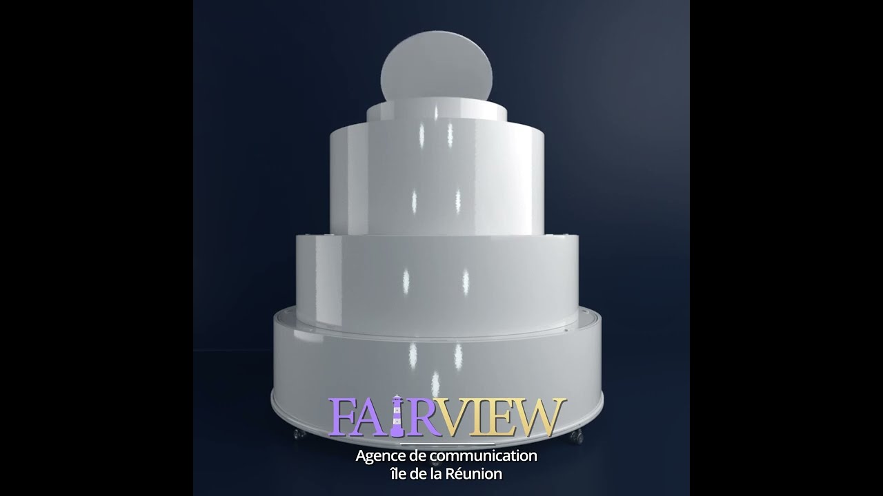Location Gâteau géant de type PLV sur la Réunion - YouTube