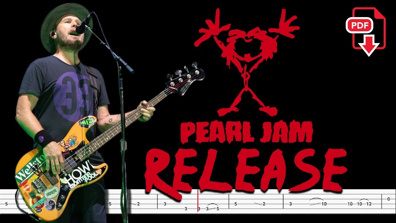 Pearl Jam - Release (🔴Isolated Bass Tabs | Notation) @ChamisBass # ...