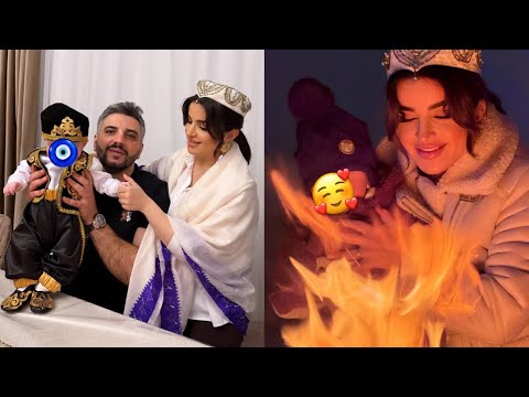 Kamilə Babayeva həyat yoldaşı və oğlu ilə İl Axır çərşənbəni belə qeyd etdi 
