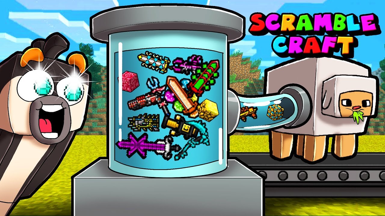 Minecraft - OVERPOWERED MACHINES CRAFT EASY ITEMS! (Scramble Craft ...