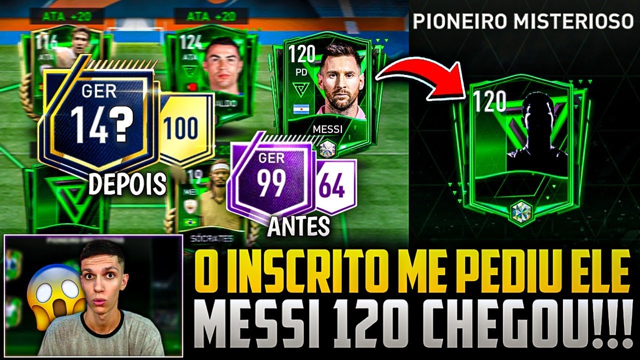 MESSI 120 COMO PEGAR? VEIO GRÁTIS?🇦🇷🔥 TRANSFORMEI A CONTA DO INSCRITO ...
