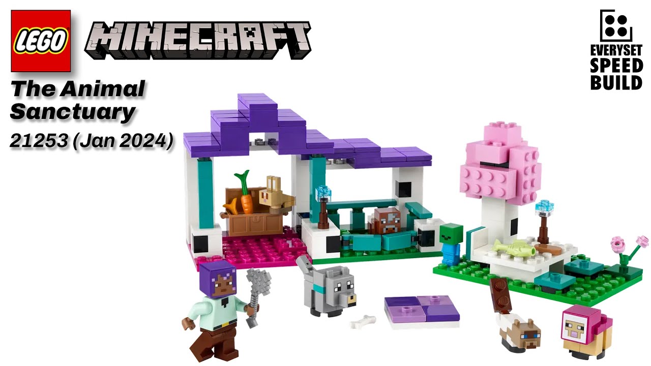 LEGO Minecraft - The Animal Sanctuary - 21253 Speed Build - YouTube
