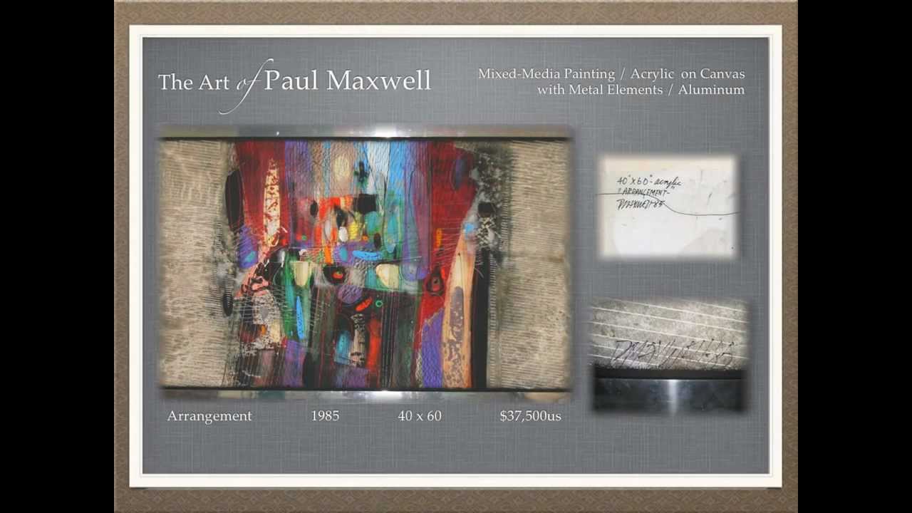 Richard Taylor Presents Paul Maxwell Art - YouTube