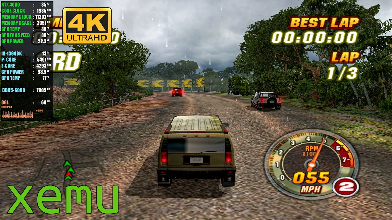 Hummer Badlands - ( Xemu Emulator 4K ) Performance Test | Xbox Classic ...
