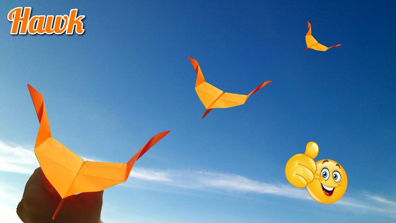 Hawk Paper Airplane Making Tutorial - YouTube