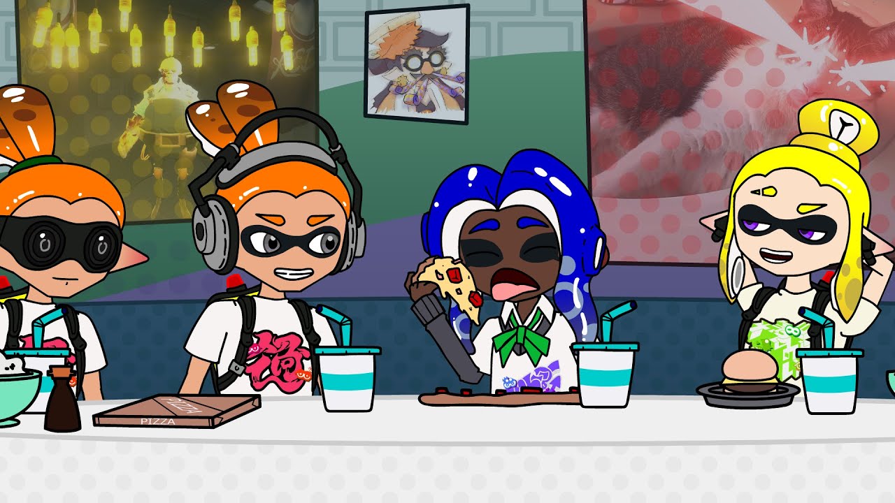 Inkling has Dinner With Her Friends | Splatoon Animation - YouTube