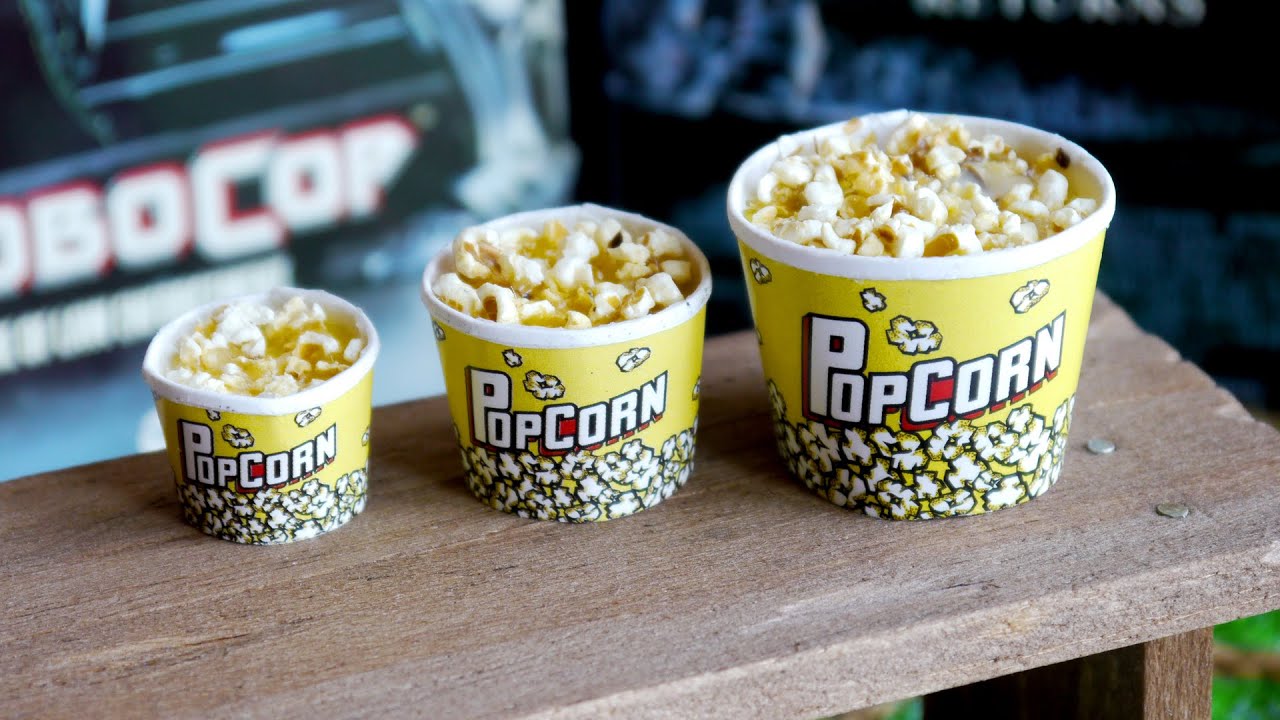 DIY Printable Miniature Popcorn Bucket - YouTube