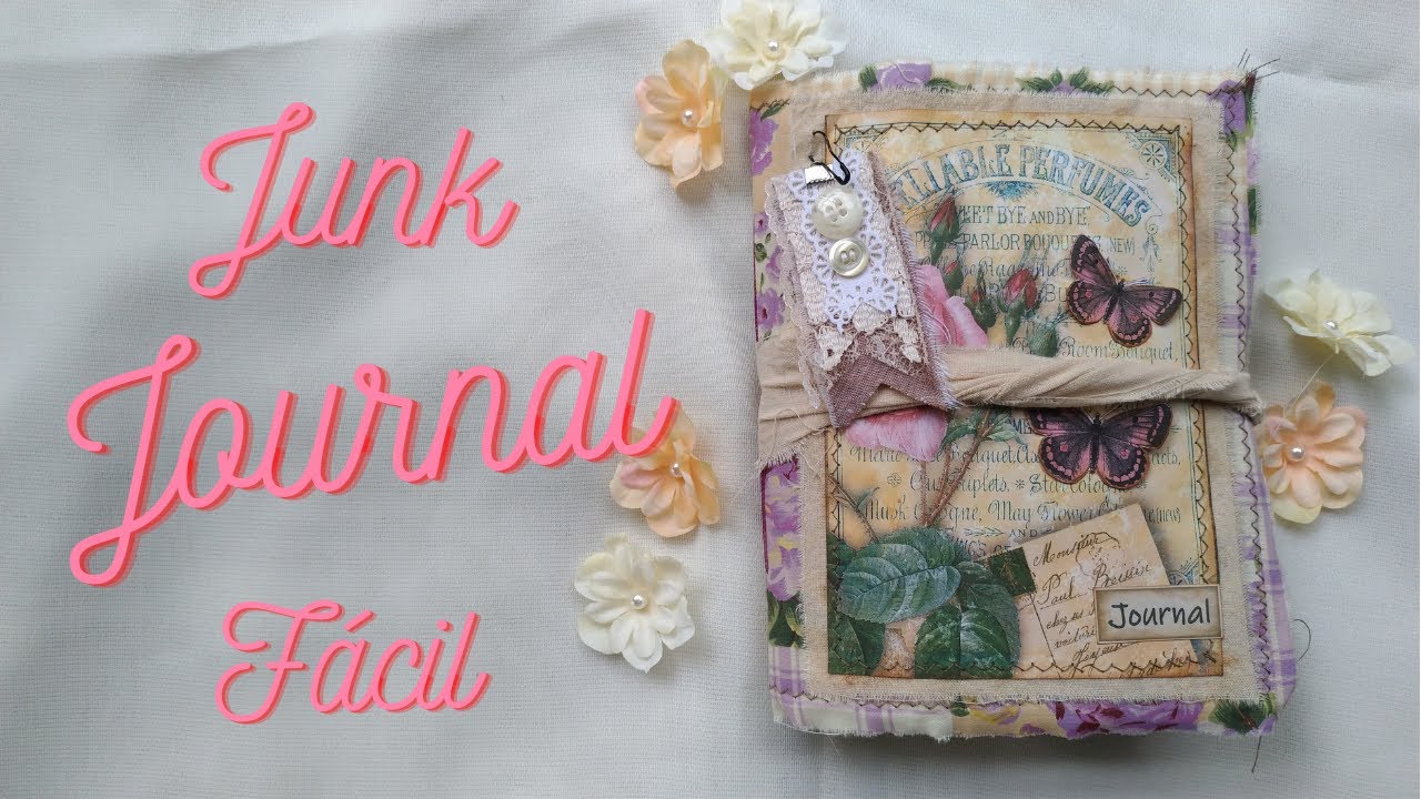 JUNK JOURNAL FÁCIL DE FAZER - YouTube