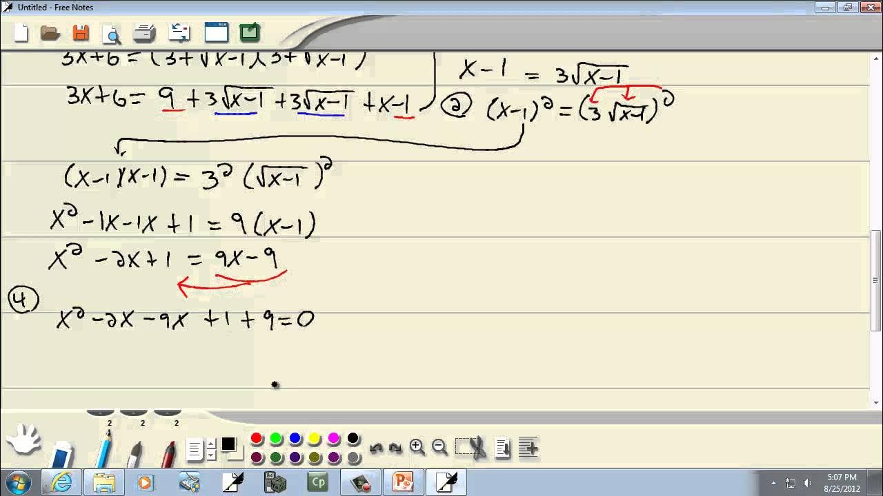 College Algebra: Other Types of Equations - YouTube