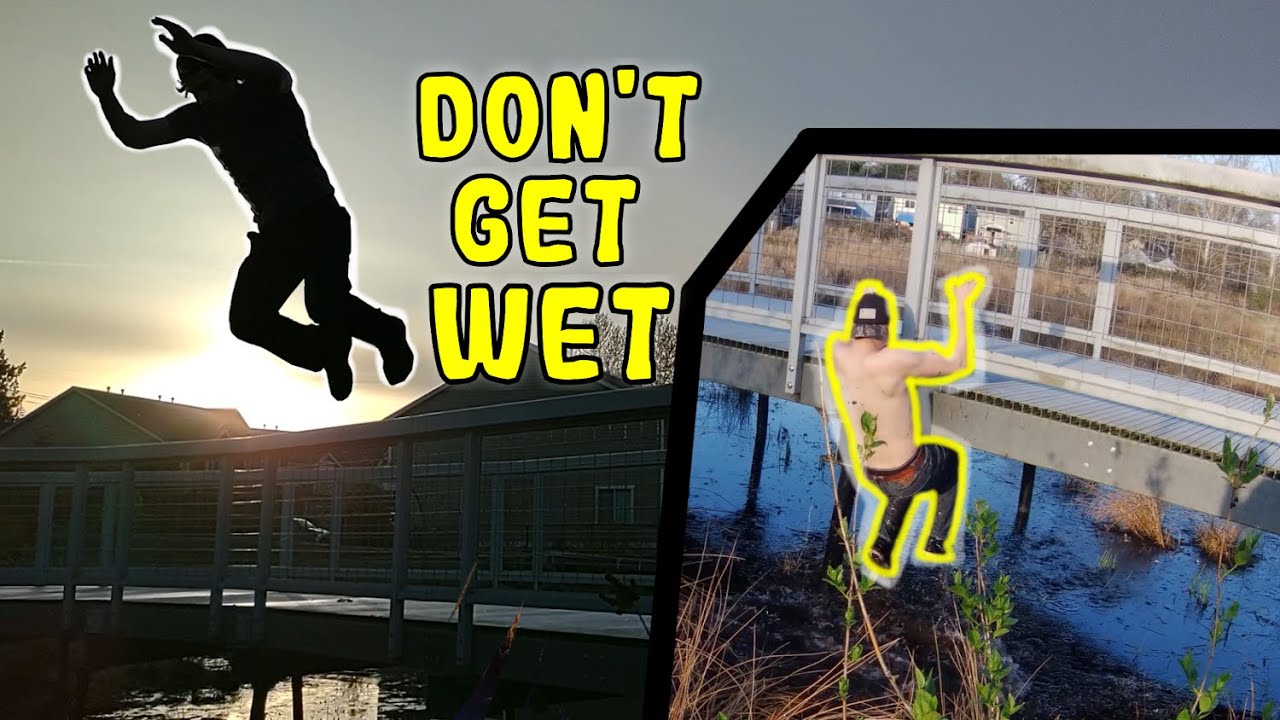 Jumping A Swamp Parkour Water Challenge Youtube