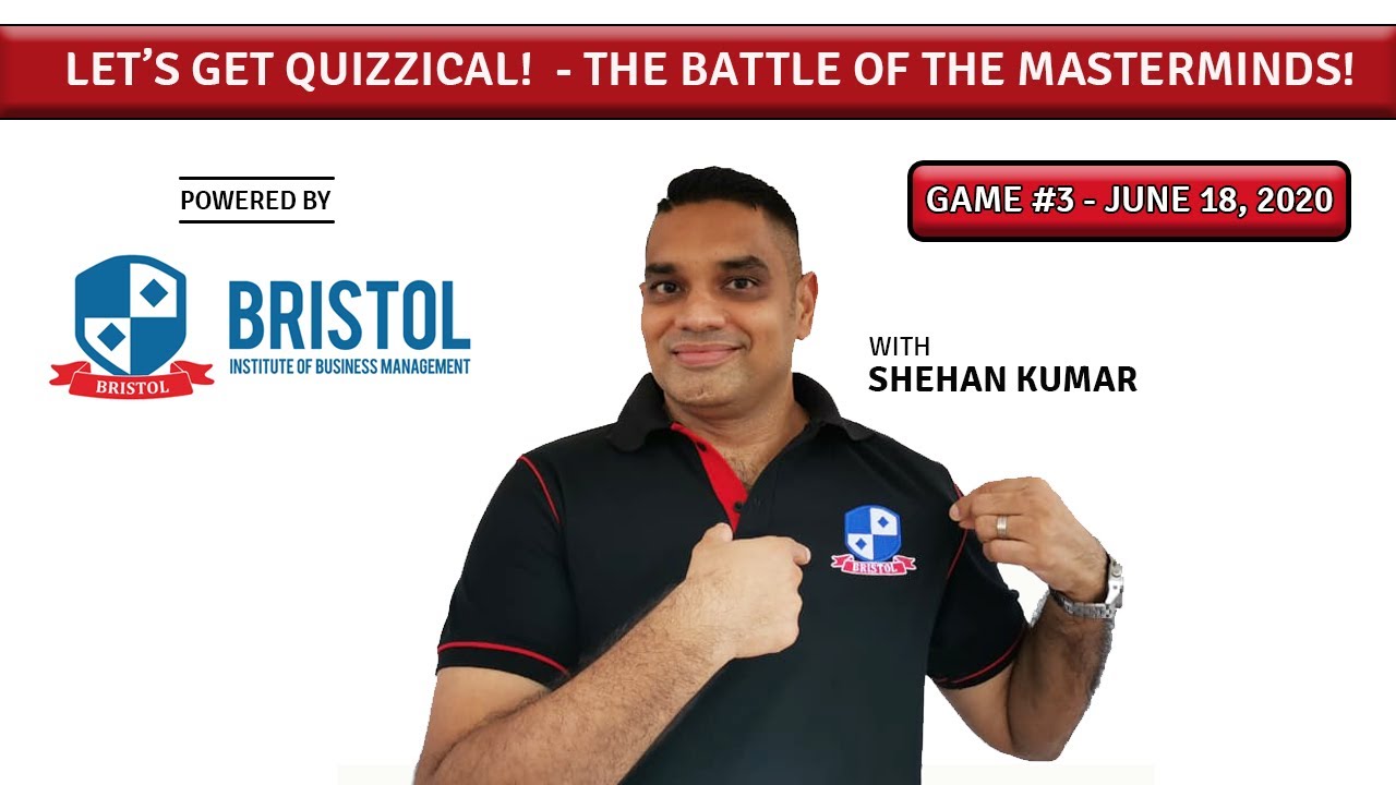 Let's Get Quizzical Game #3 | General Knowledge | Quiz Master Shehan ...