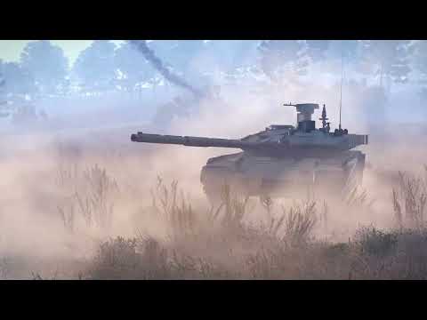 Seconds of the Big Explosion of the Russian T-90SM Tank in the Middle of the Bakhmut Forest