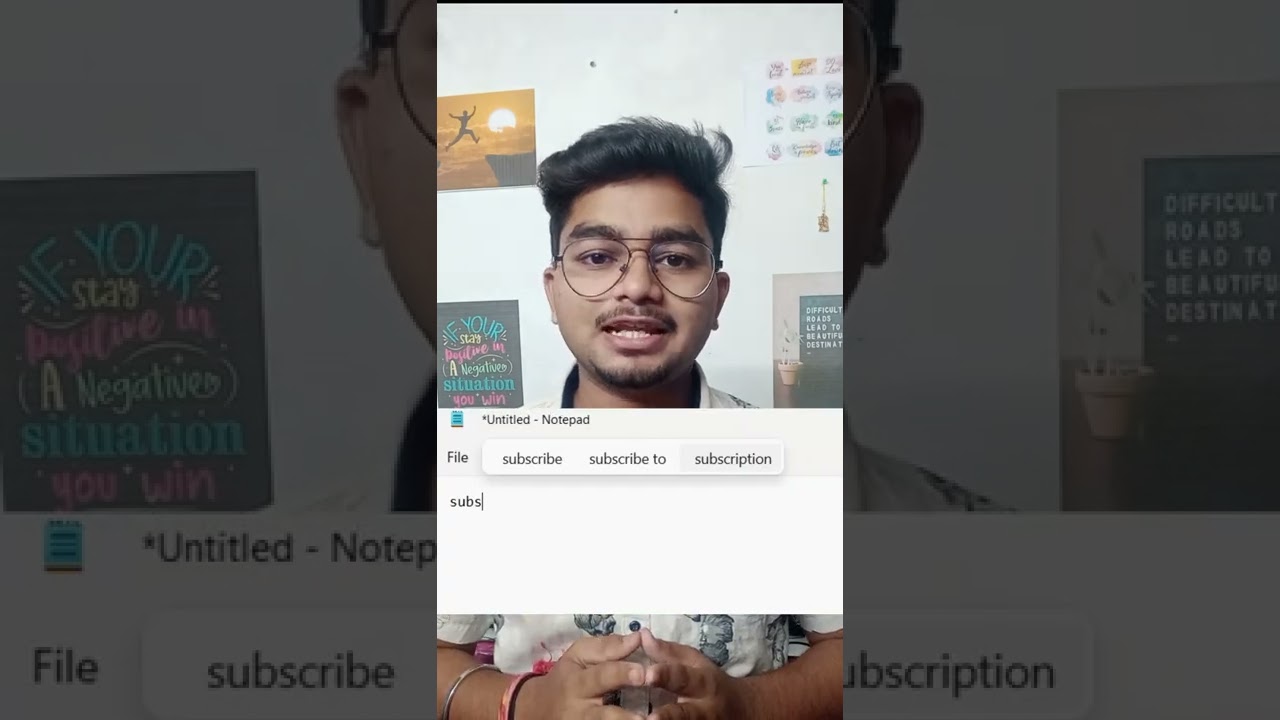 windows secret trick? suggestions in windows laptop? pc me typing ...