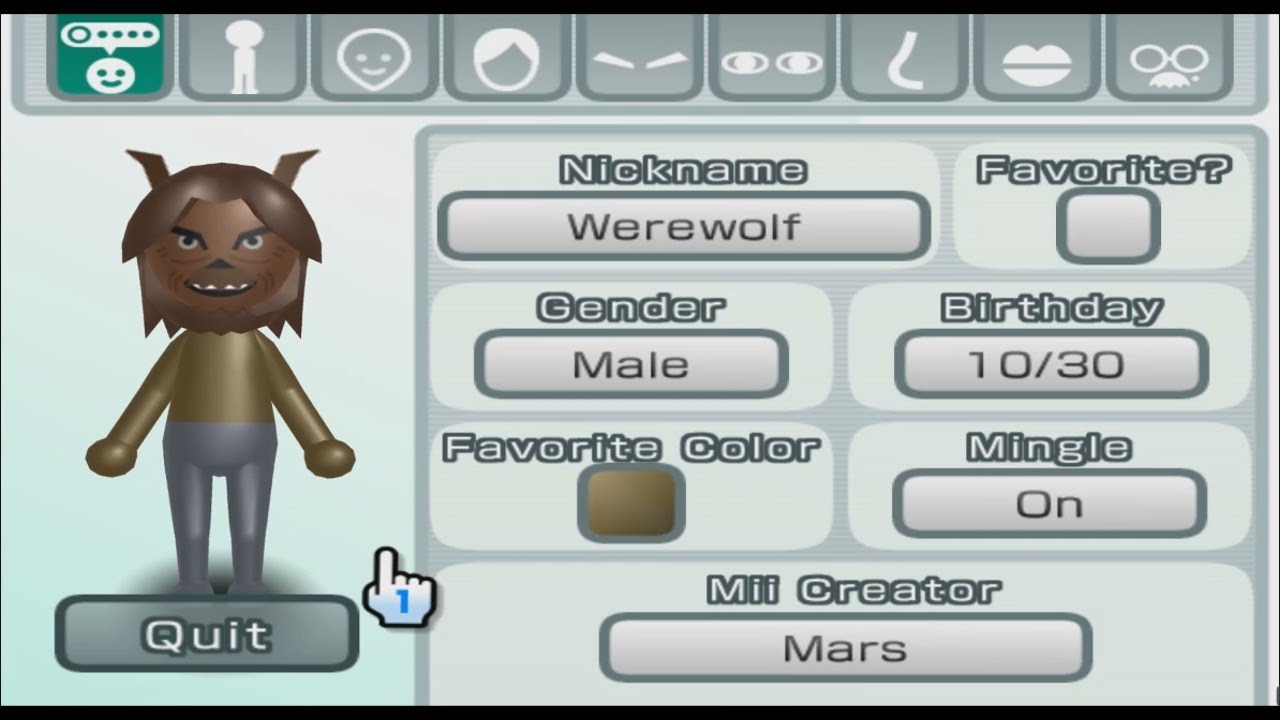 Werewolf - Mii 1449 - YouTube