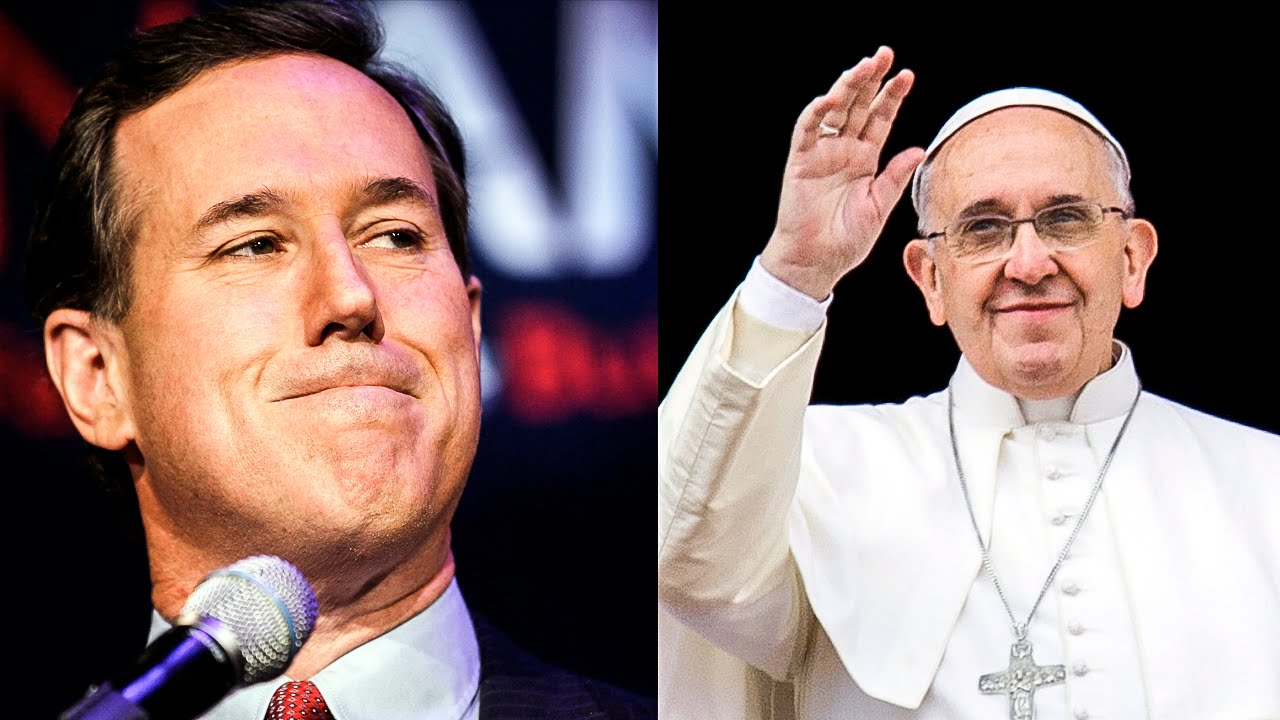Rick Santorum Picks a Fight with The Pope - The Ring Of Fire - YouTube