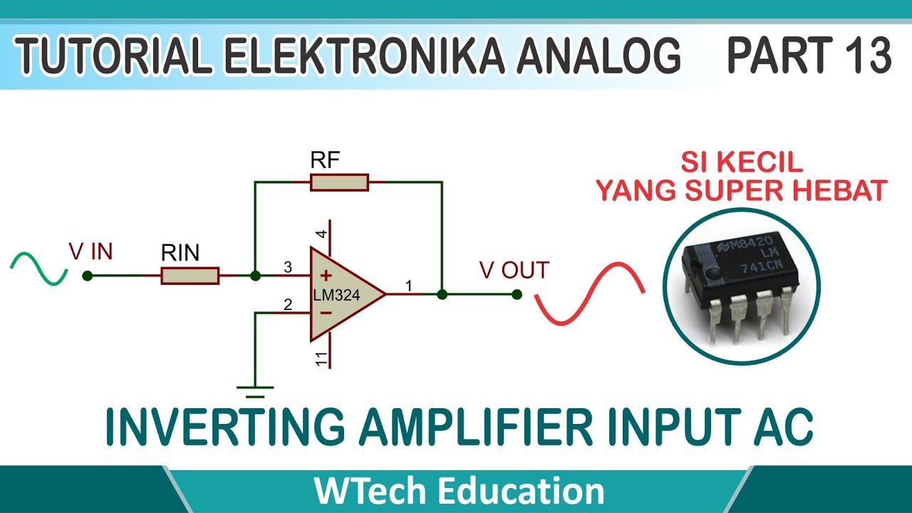 Op Amp Inverting Amplifier Input AC - YouTube