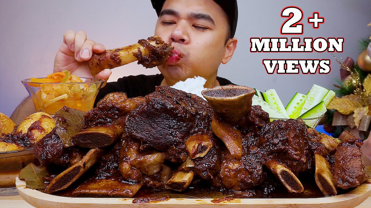 BEEF SHORT RIBS ADOBO | Mukbang Philippines | BRAISED BEEF SHORT RIBS ...