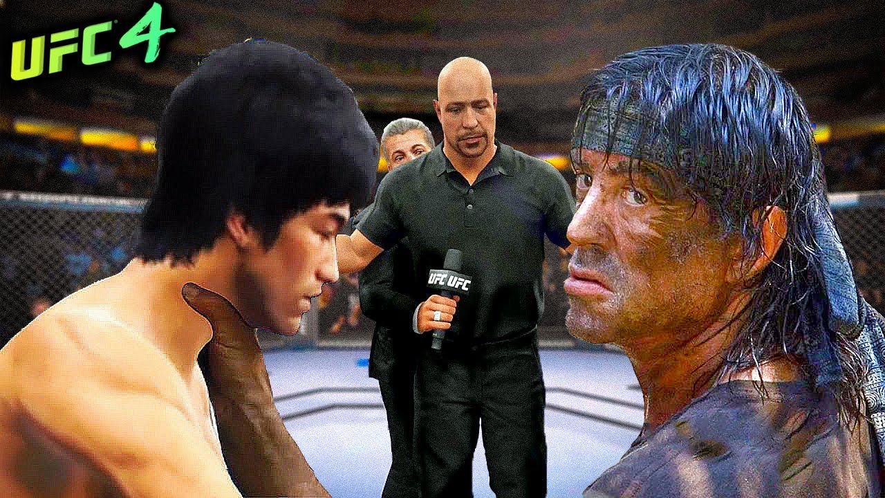 Bruce Lee vs. John Crazy Rambo Rambo (EA sports UFC 4) - YouTube