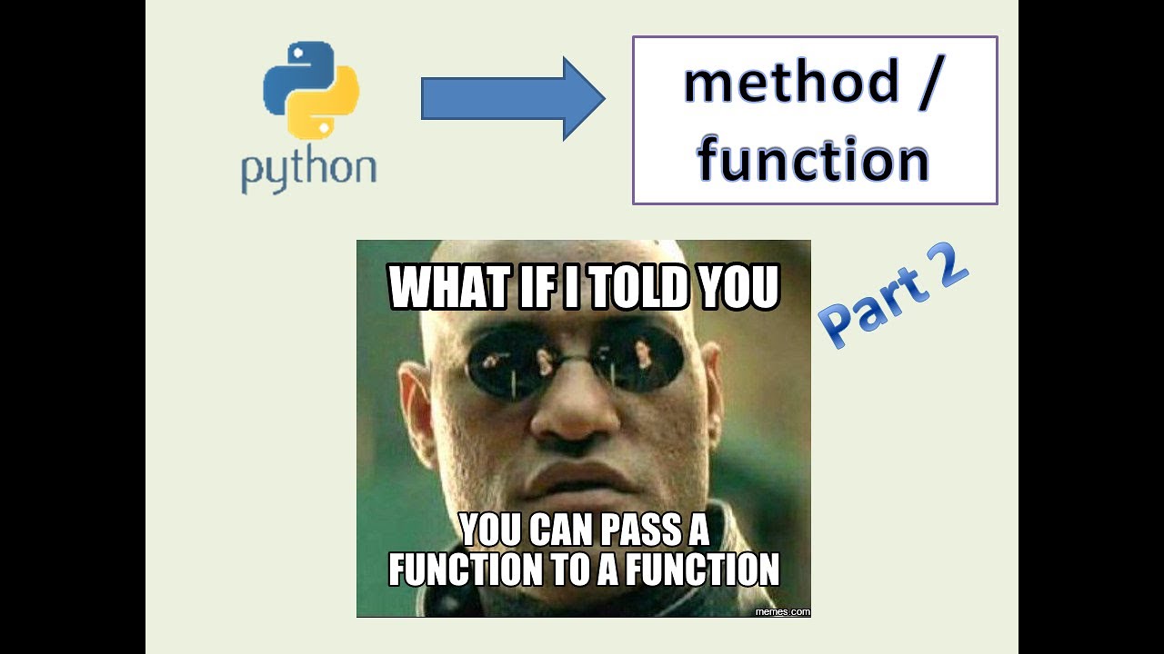 Python function/ method (part 2) - Everything you need to know... - YouTube