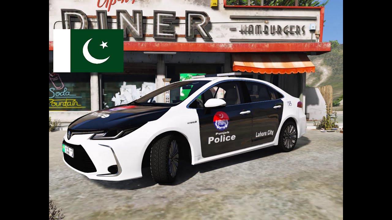 Gta5 Pakistan Punjab Police Toyota Corolla Car 2021 Gta5Studio - YouTube