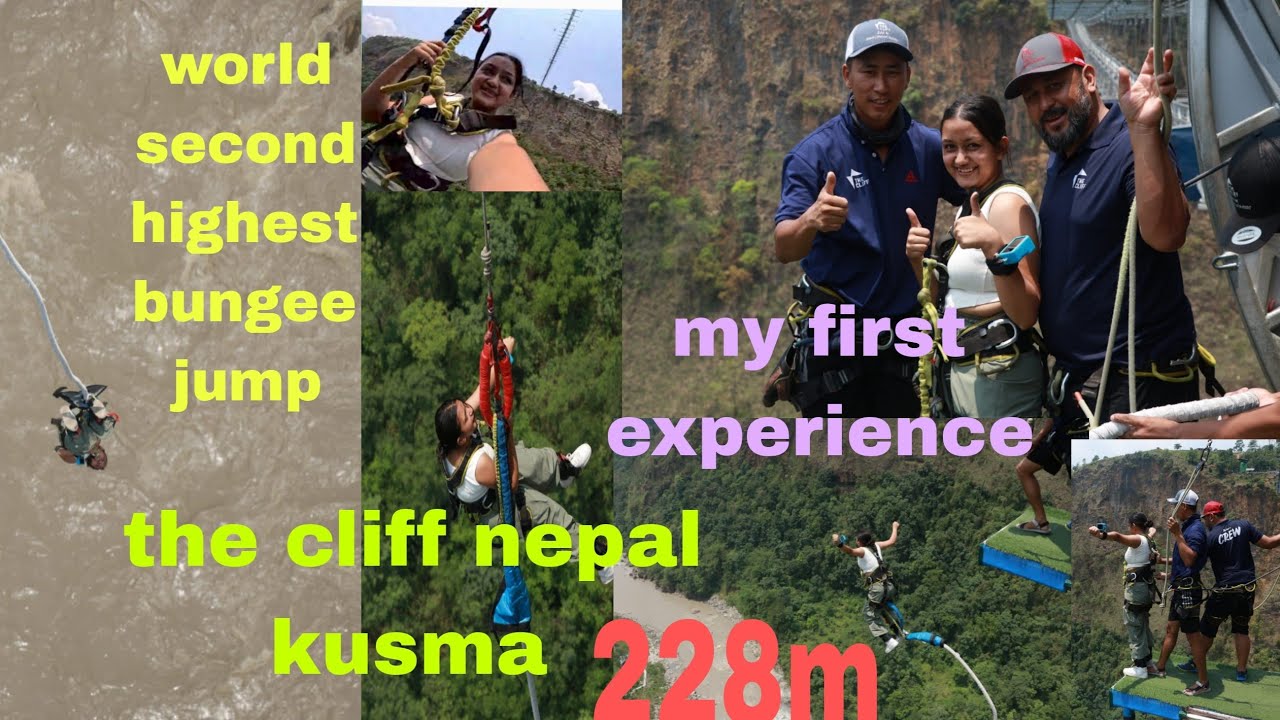 My first bungee jumpexperience from the cliff nepal kushma world's 2nd ...