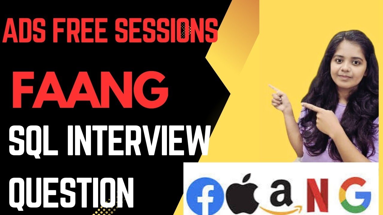 Faang Sql Interview Question Medium Level Ads Free Sessions ๐ก