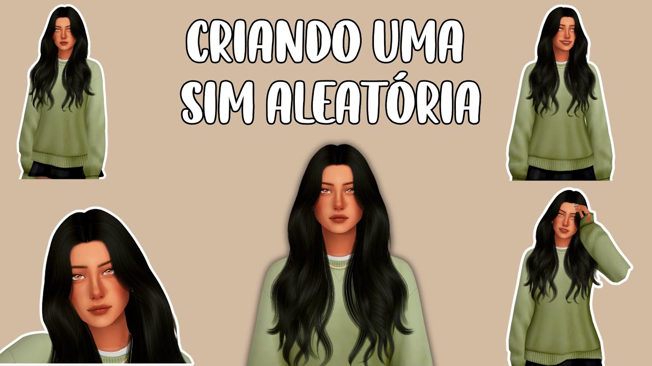 Create a Sim | CRIANDO uma SIM ALEATÓRIA + CC List | The Sims 4 - YouTube