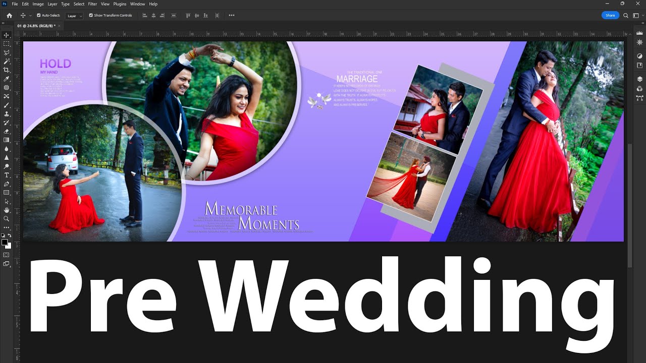 Pre Wedding Album Mazda Album Photoshop Tutorial Art Balaghat Photoshop ...