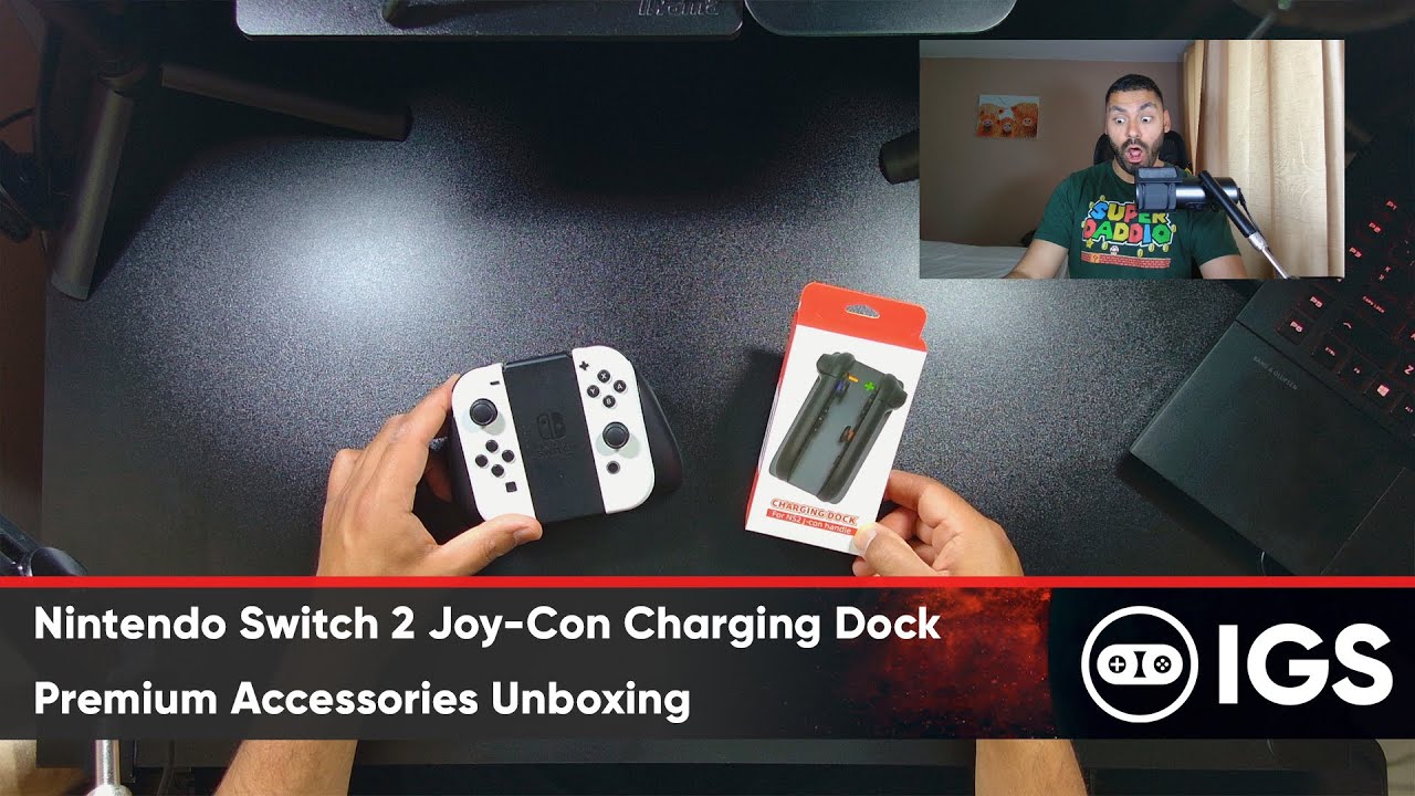 Nintendo Switch 2 Joy-Con Charging Dock | Premium Accessories Unboxing ...