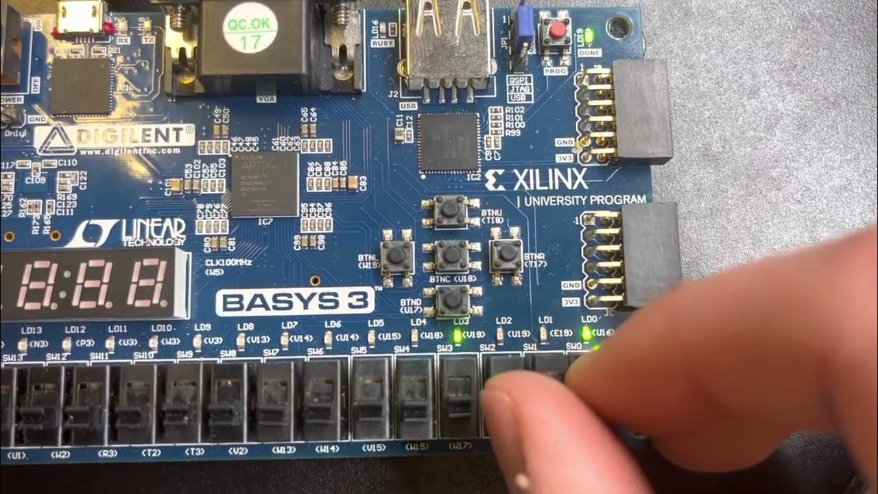 Basys 3 Traffic Light Demo - YouTube