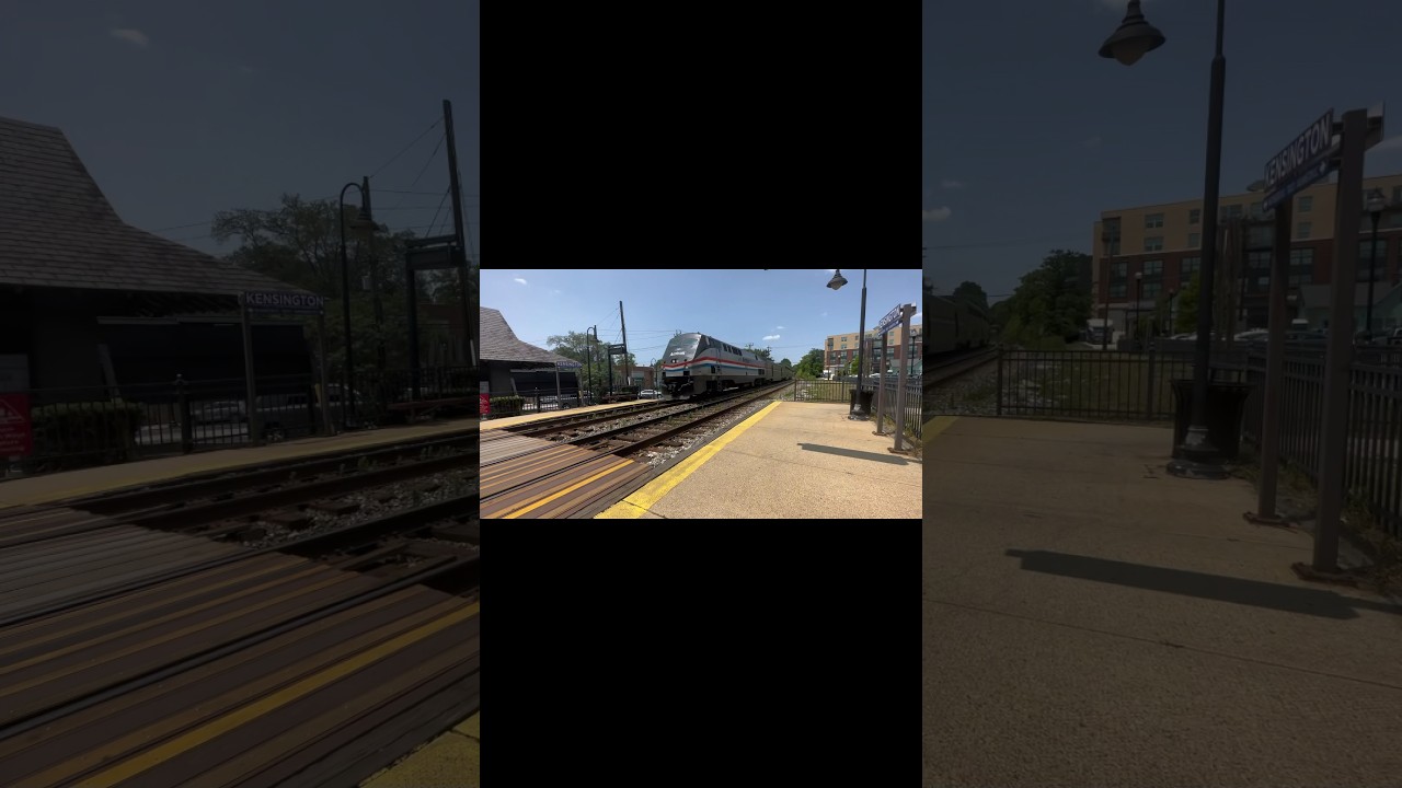 Amtrak P030 flying by Kensington with 145 leading! Ft: @Maryland ...