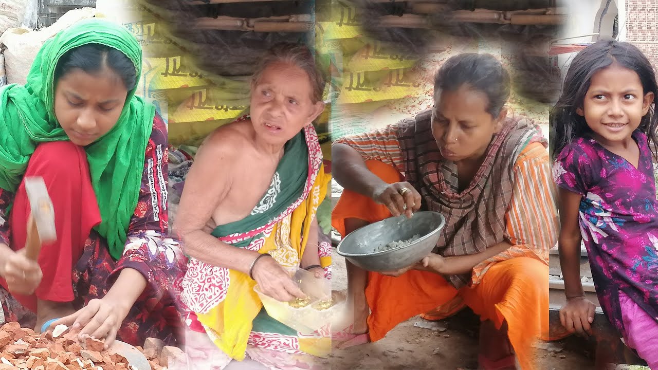 Poor People Eating Food !! Today Farjana Doing Her Mothers Task ...