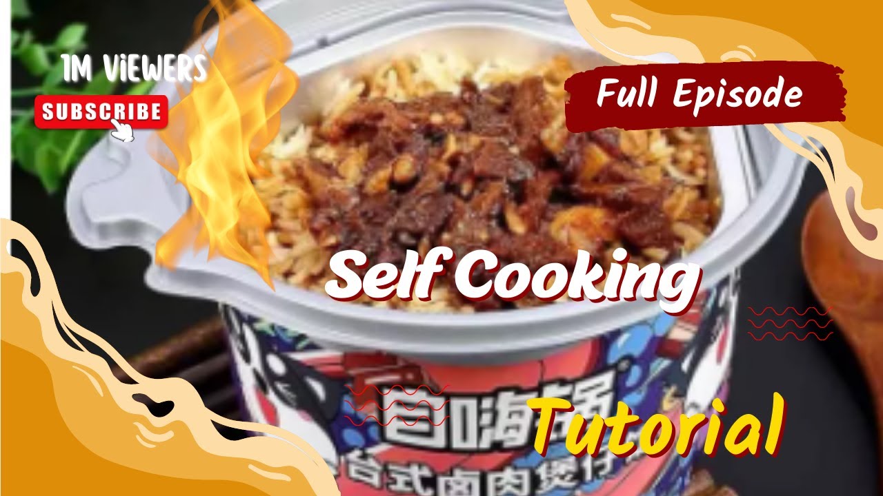 Self heating instant Rice meal! beef mushroom flavor super spicy🌶 # ...