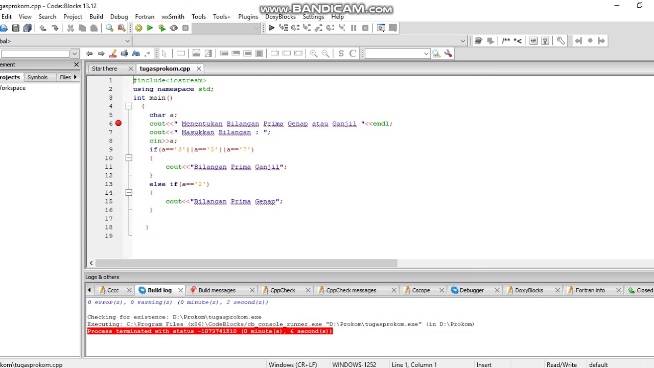 Program Menentukan Bilangan Prima Ganjil dan Prima Genap - YouTube